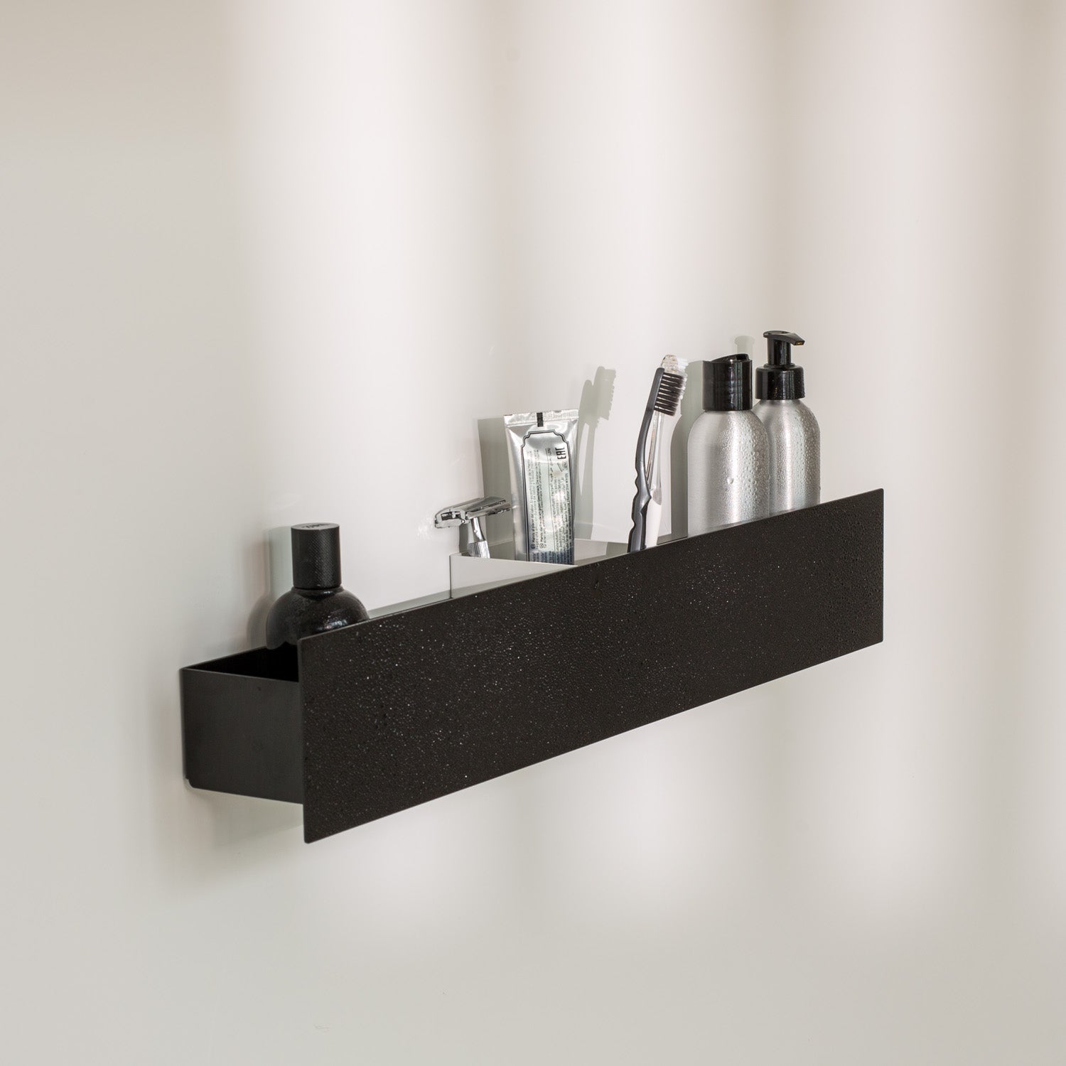 No drill shower shelf – Neptune | minimalist | Steelve
